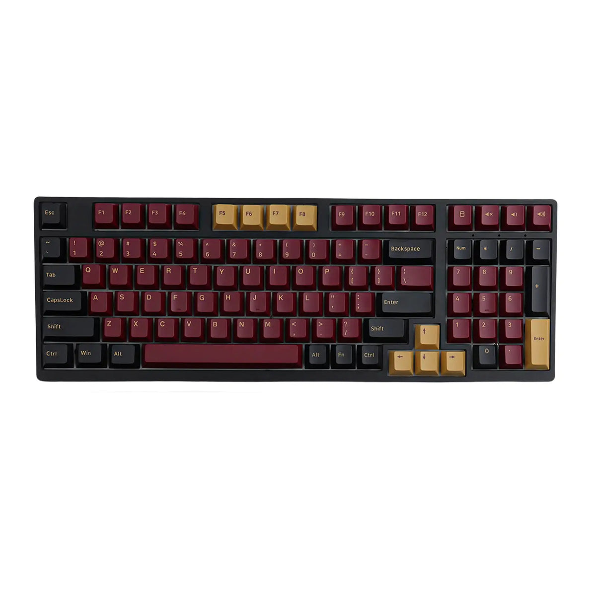 Keycaps QWERTY RedSun pour Ton Clavier Anglais - CustomTonClavier.fr