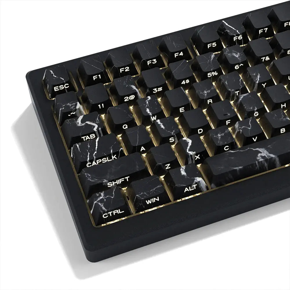 Keycaps QWERTY Marbre pour Une Touche de Luxe - CustomTonClavier.fr