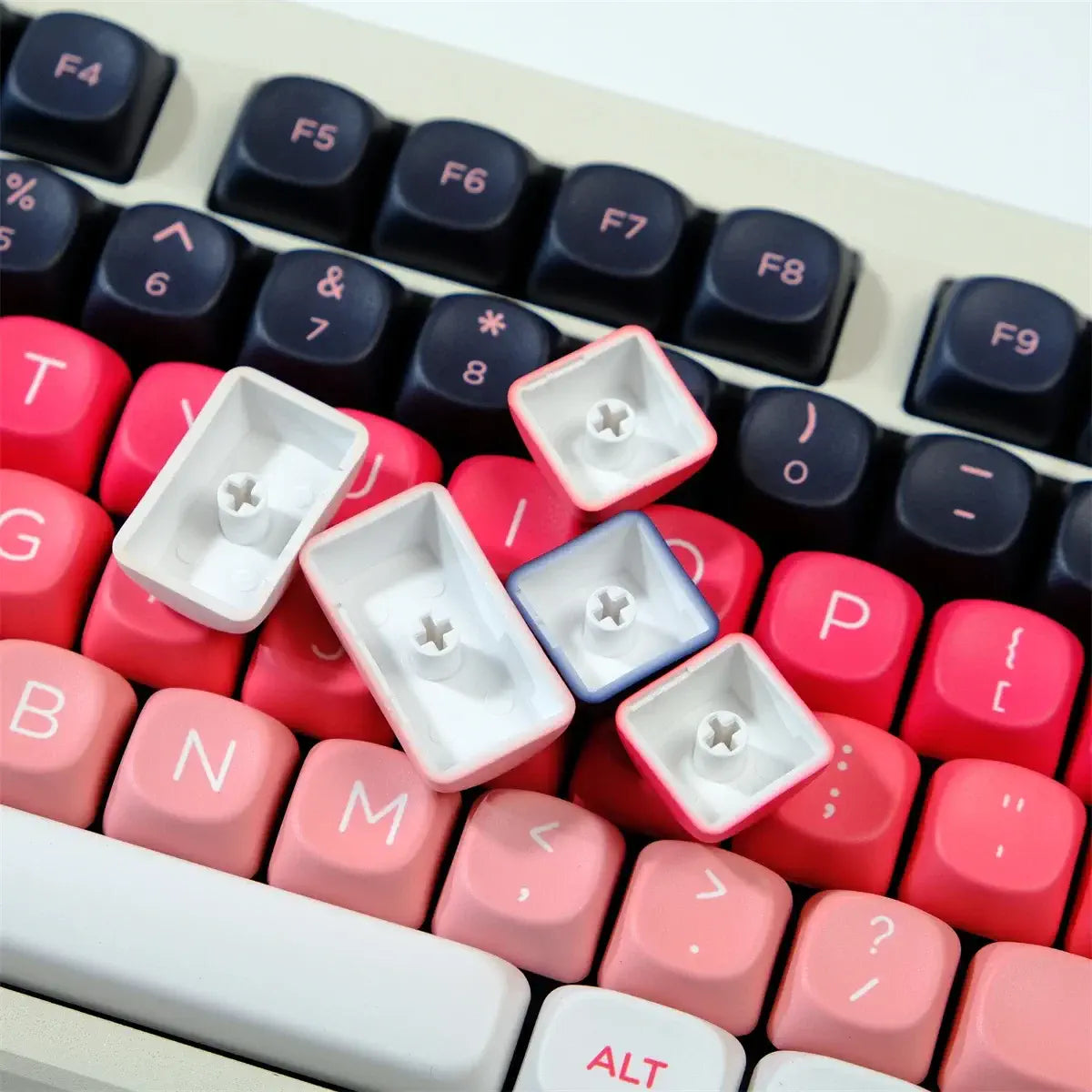 Keycaps AZERTY/QWERTY Pink pour Ton Setup - CustomTonClavier.fr